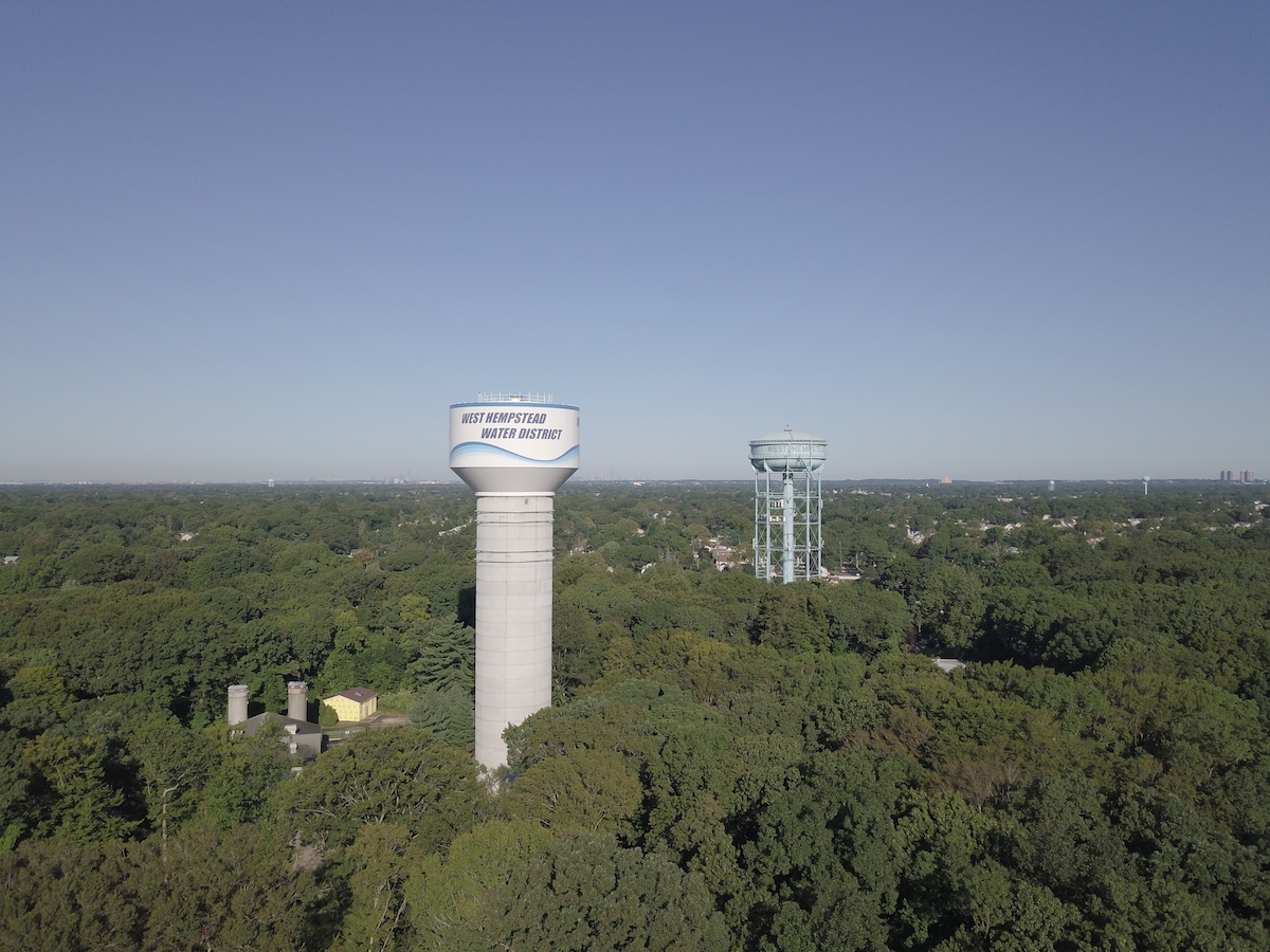 The Old Water Tower Demolition: Aerial Drone Views | West Hempstead Echo